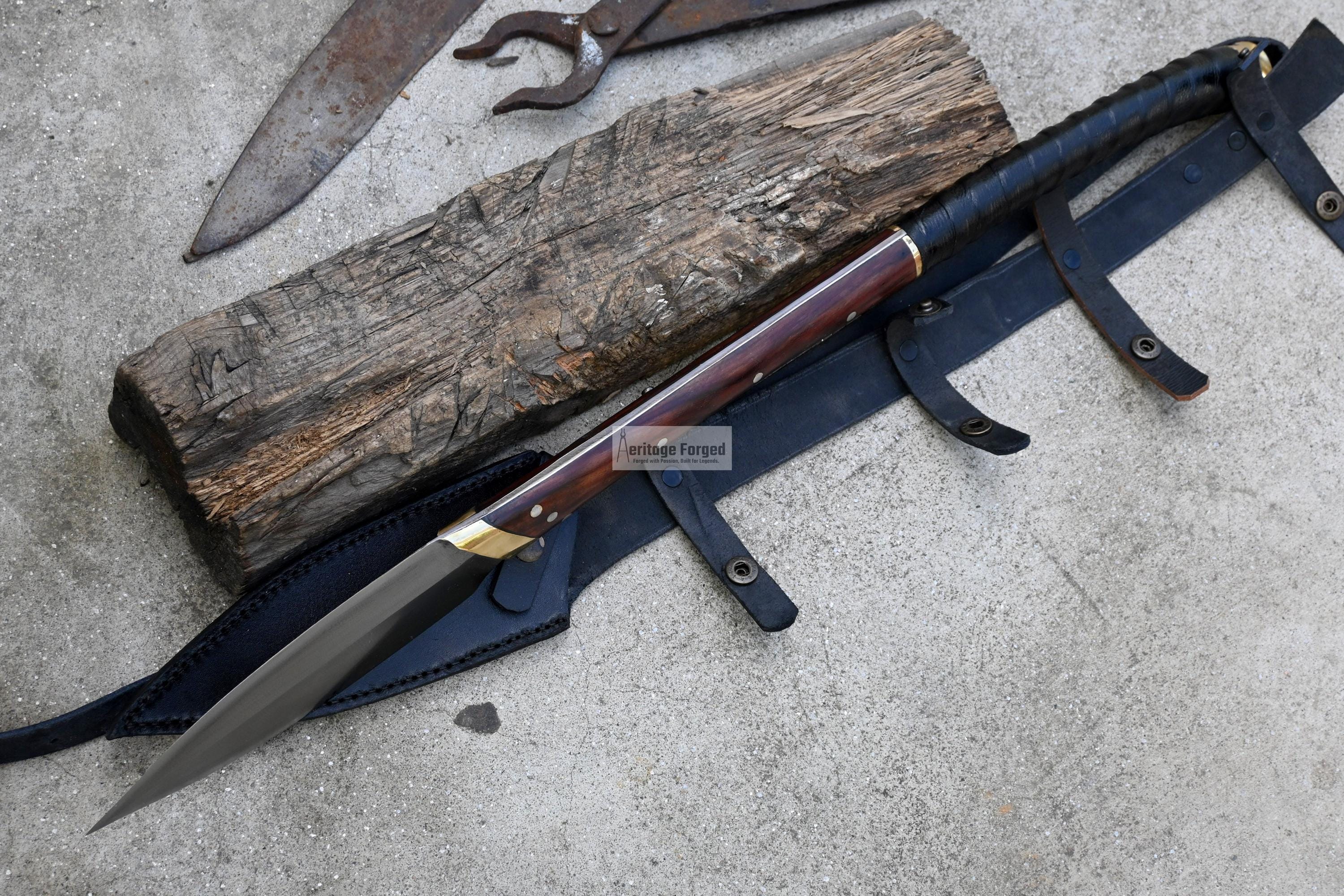 LEAF SPEAR / Hand Forged Spear /8 Inches Long Blade Spear/ Collectible ...