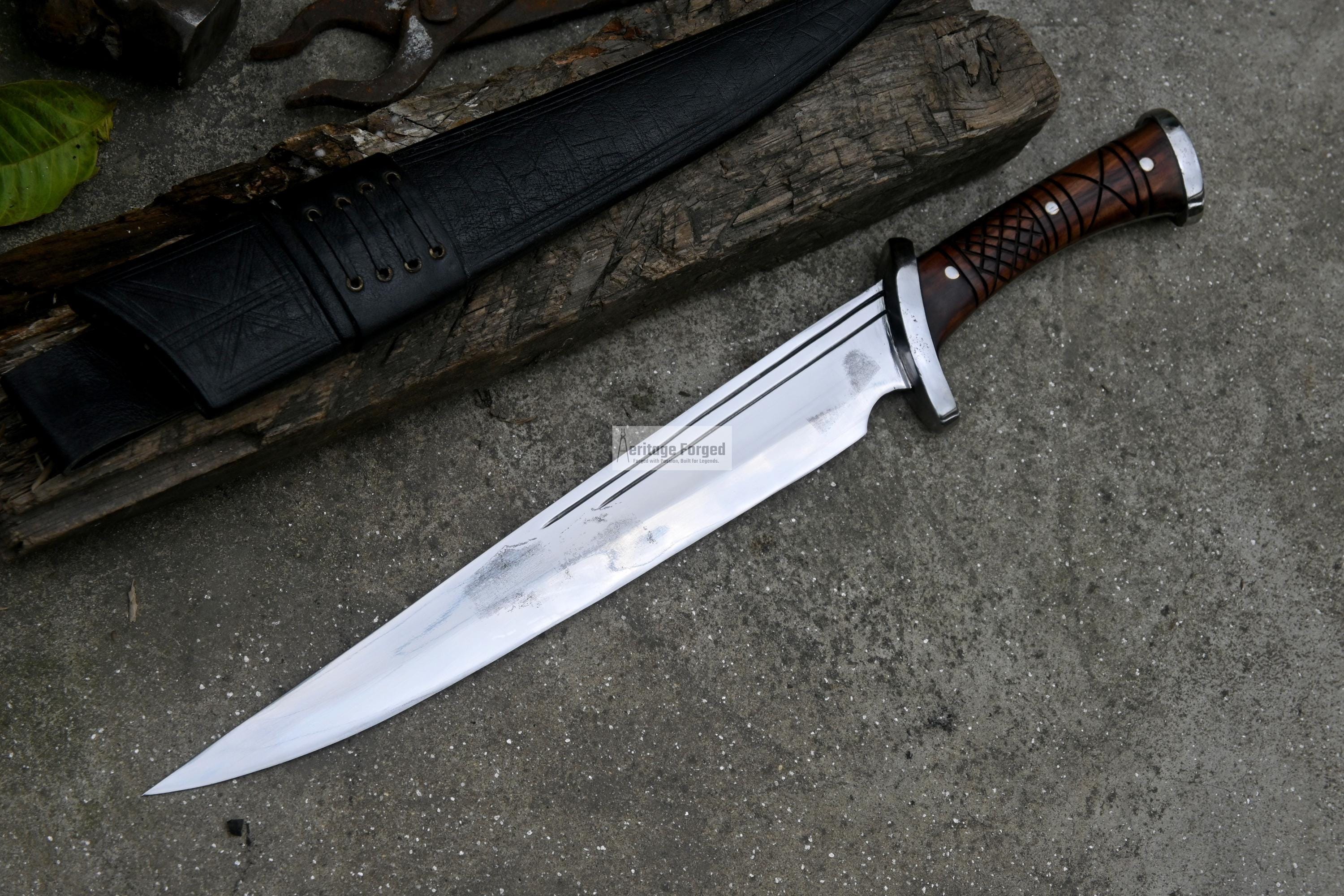 CHOPPER KNIFE / 13 Inches Long Blade Hunting Knife / Hand Forged Knife ...