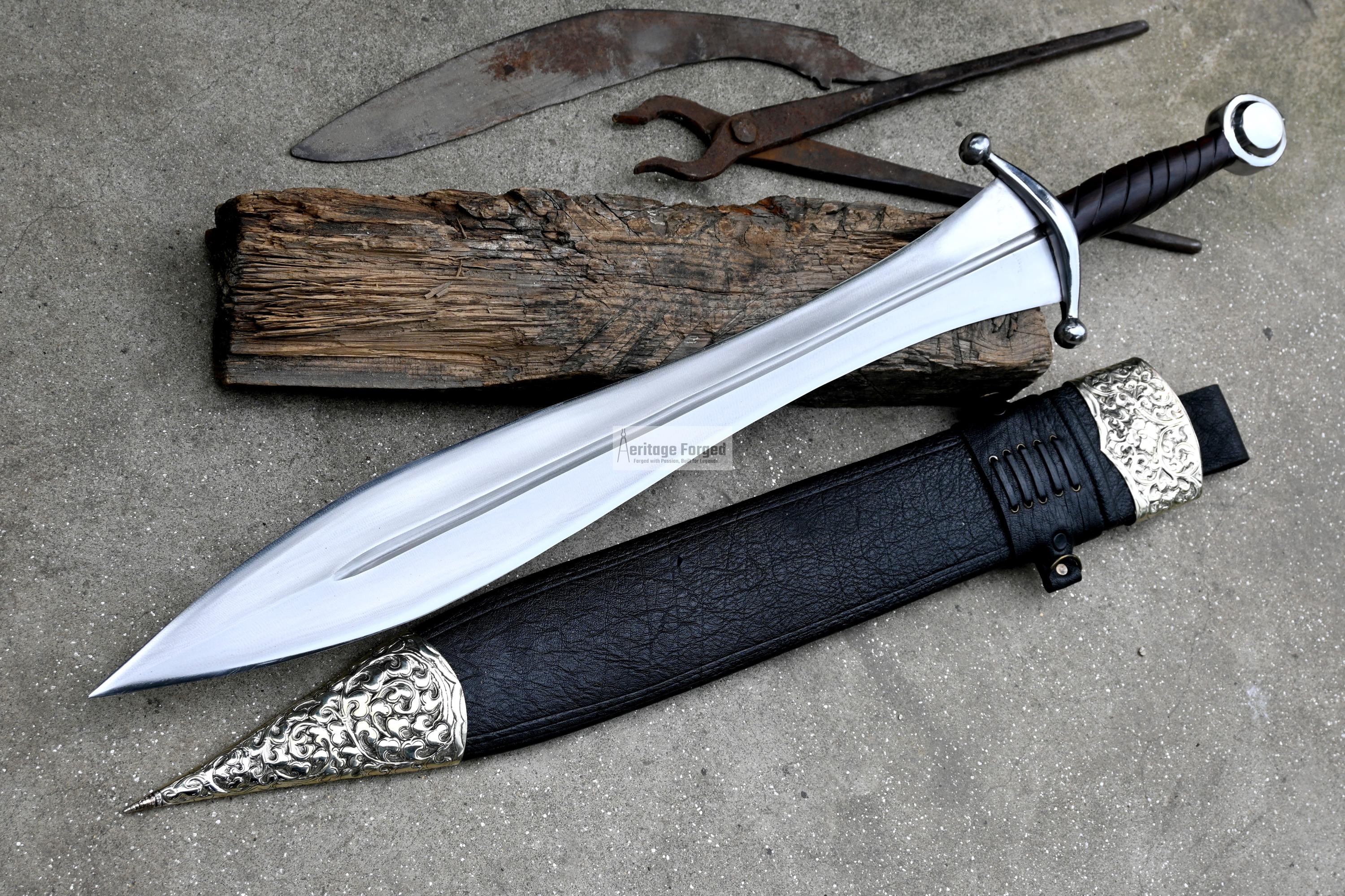 VIKING SWORD/24 Inches Long Blade Hand Forged Sword/leaf Spring of ...