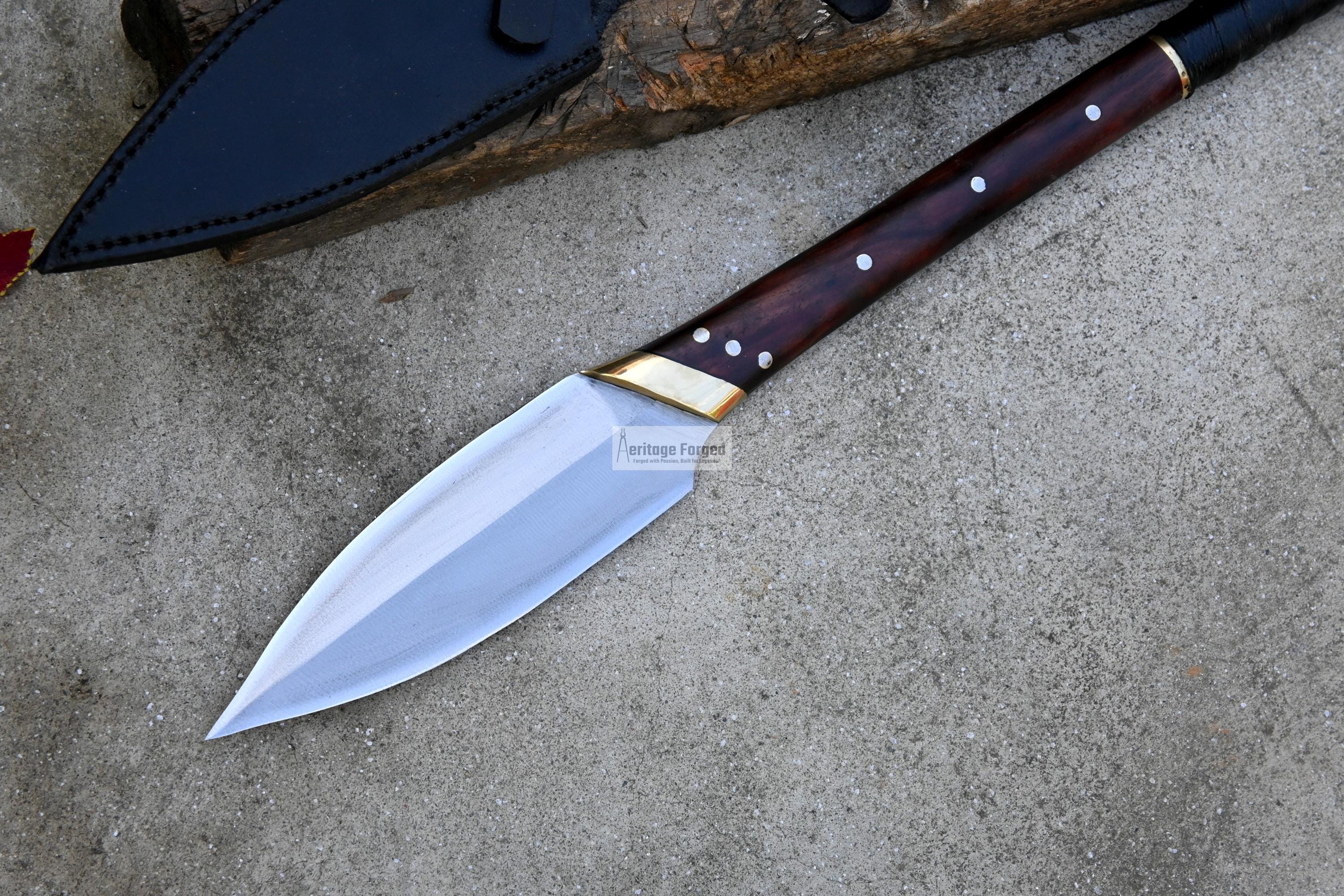 LEAF SPEAR / Hand Forged Spear /8 Inches Long Blade Spear/ Collectible ...
