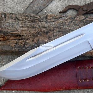 BOWIE KNIFE / 12 Inches Long Blade / Hand Forged Bowie Knife / Made ...