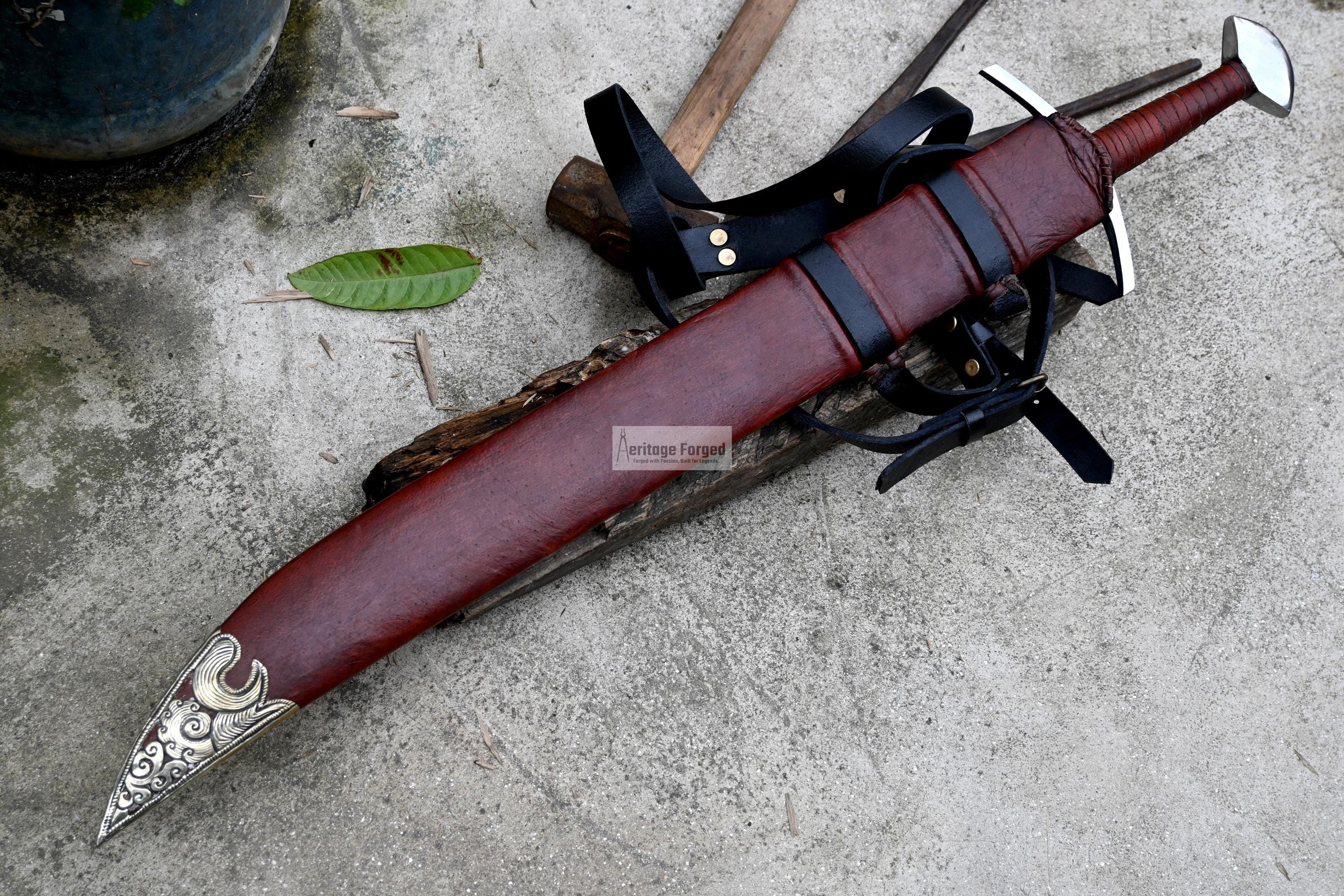 SINGLE EDGE SWORD/24 Inches Long Blade Hand Forged Sword/leaf Spring of ...
