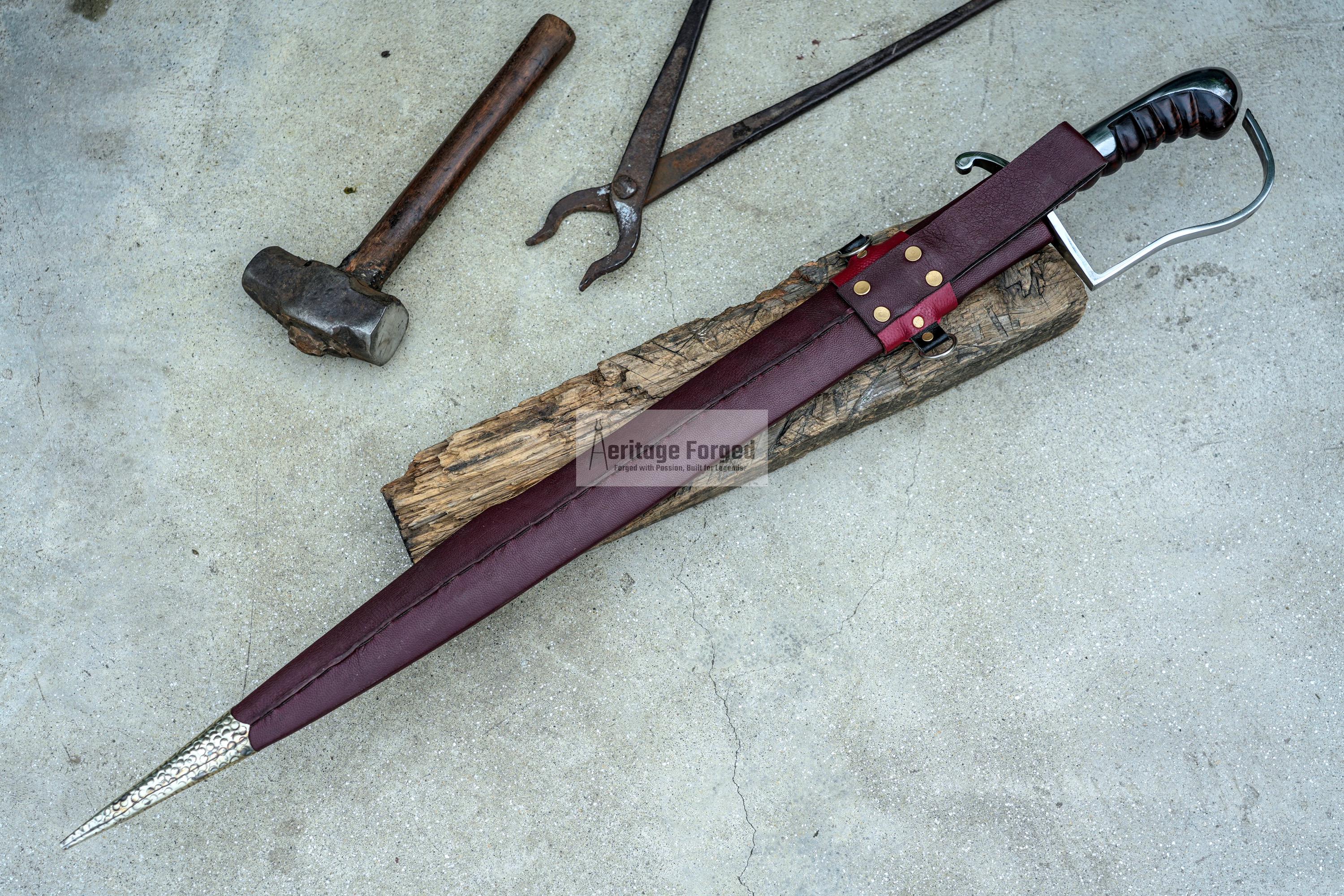 CUSTOM SABRE/24 Inches Long Blade Hand Forged Sword/leaf Spring of ...