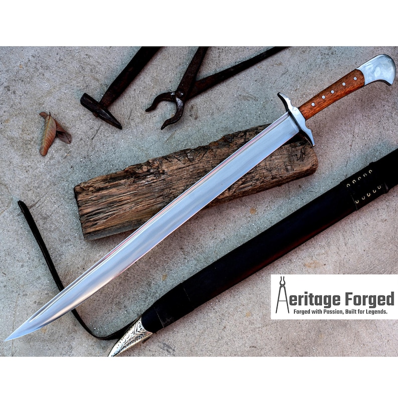 MEDIEVAL SWORD/24 Inches Long Blade Hand Forged Sword/leaf Spring of ...