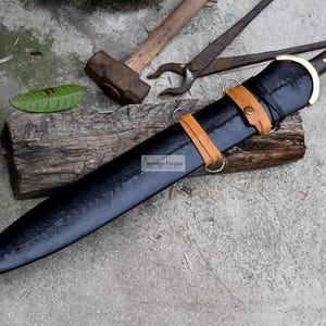 GREEK XIPHOS/ 22 Inches Long Blade Hand Forged Historical Sword/leaf ...