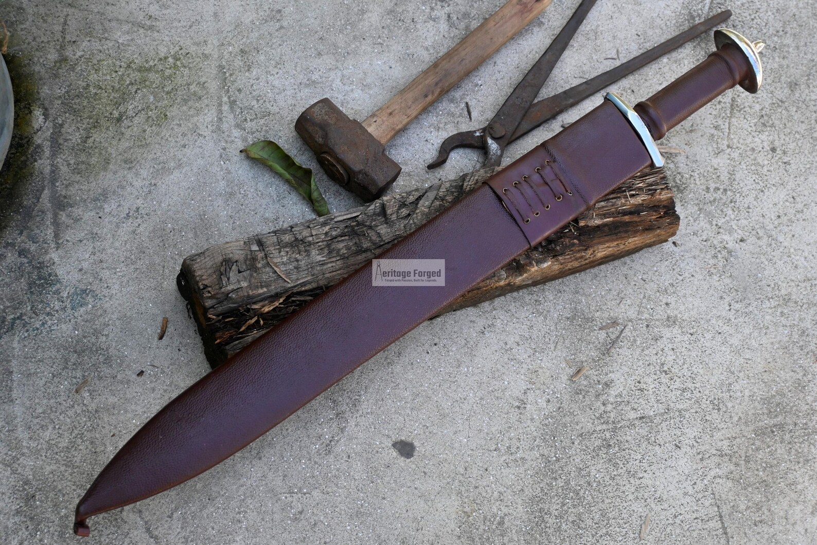 VIKING SWORD/21 Inches Long Blade Hand Made Sword/leaf Spring of Truck ...
