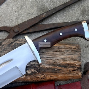 BOWIE KNIFE / 12 Inches Long Blade / Hand Forged Bowie Knife / Made ...