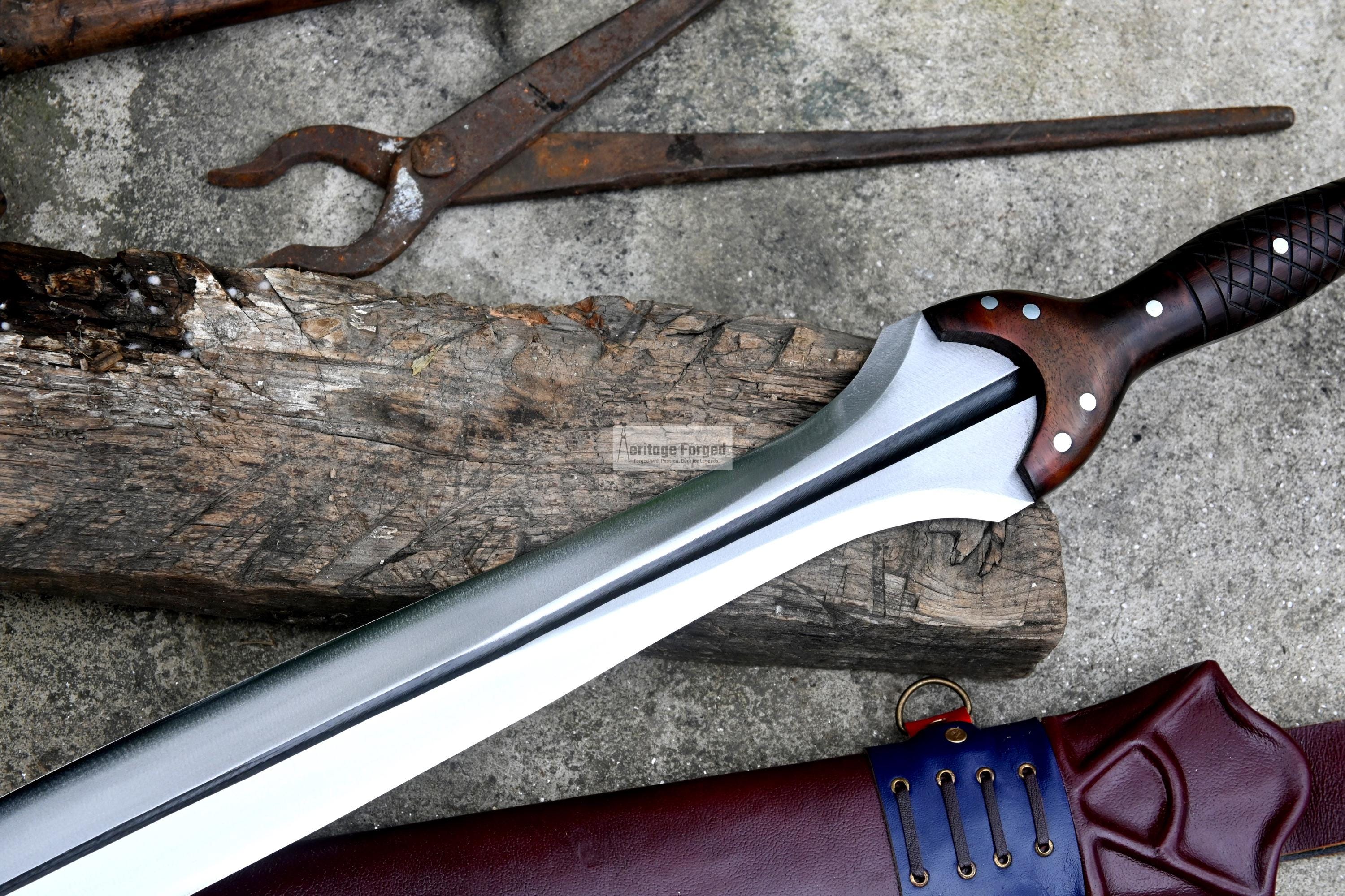 BRONZE AGE SWORD/24 Inches Long Blade Hand Forged Sword/leaf Spring of ...