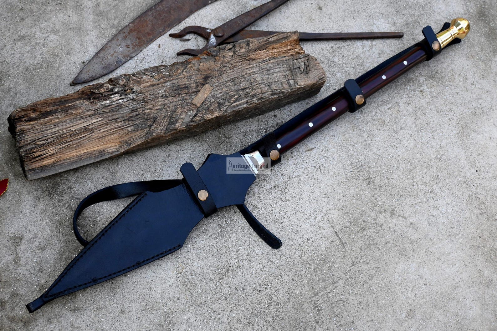 ACHILLES SPEAR / Hand Forged Spear /12 Inches Long Blade Spear/ Greek ...