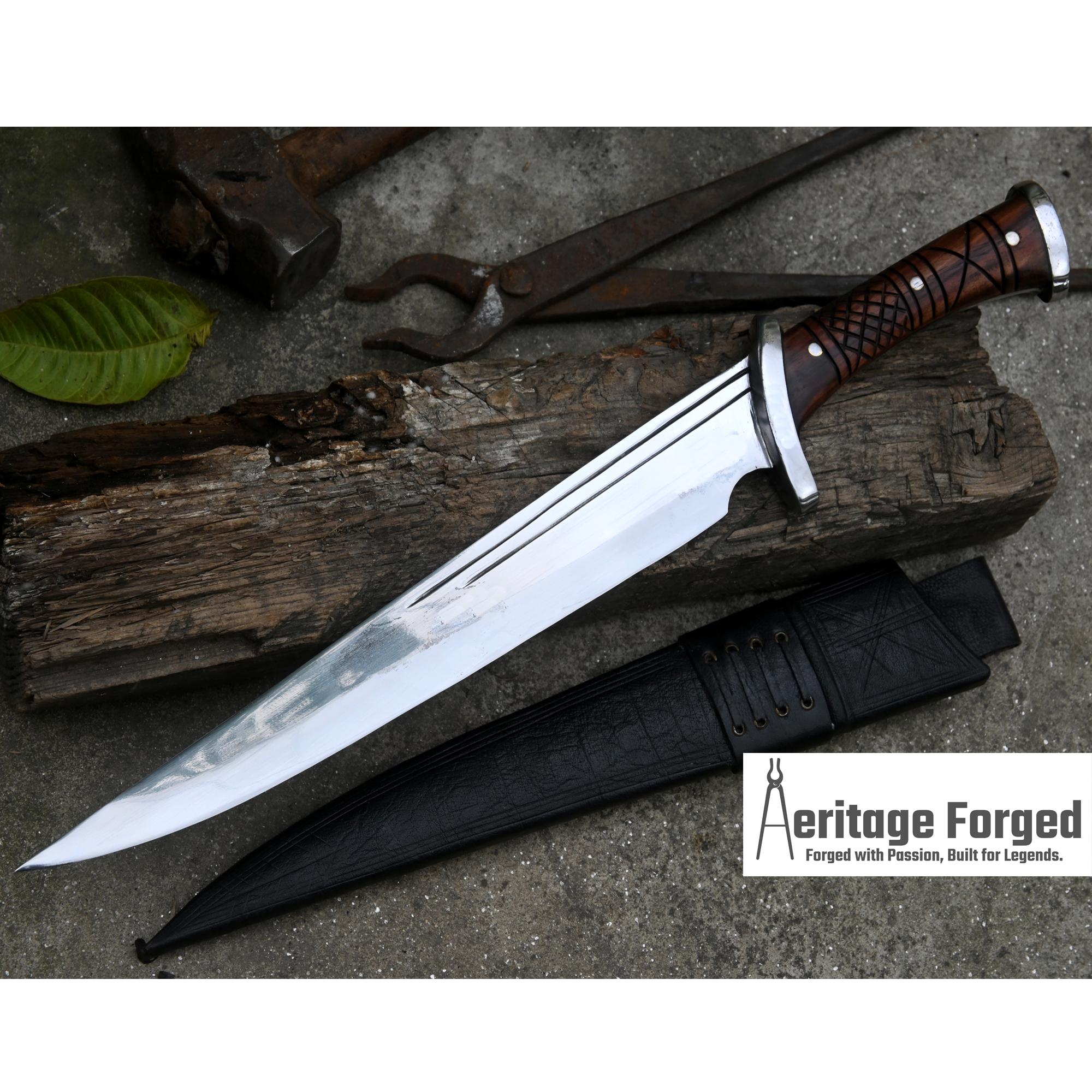 CHOPPER KNIFE / 13 Inches Long Blade Hunting Knife / Hand Forged Knife ...