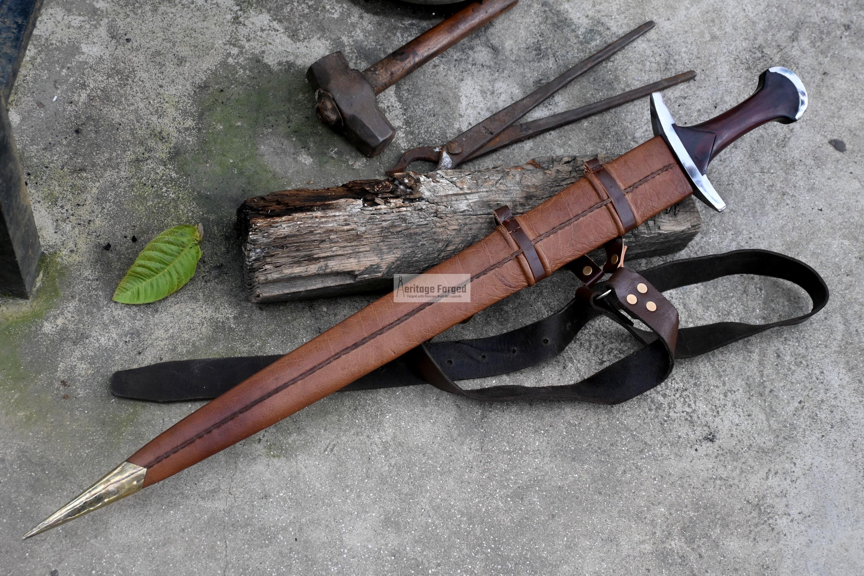 GERMAN DEGEN SWORD/24 Inches Long Blade Hand Forged Sword/leaf Spring ...