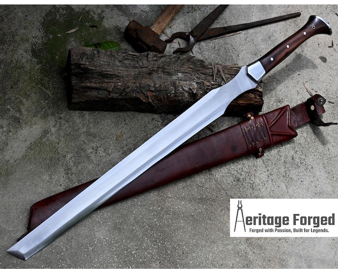 GLADIUS SWORD /18 Inches Long Blade Hand Forged Sword/ GLADIUS Machete ...