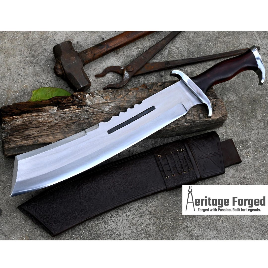 RAMBO MACHETE / Large Jungle Machete/ 15 Inches Long Blade Heavy Duties ...