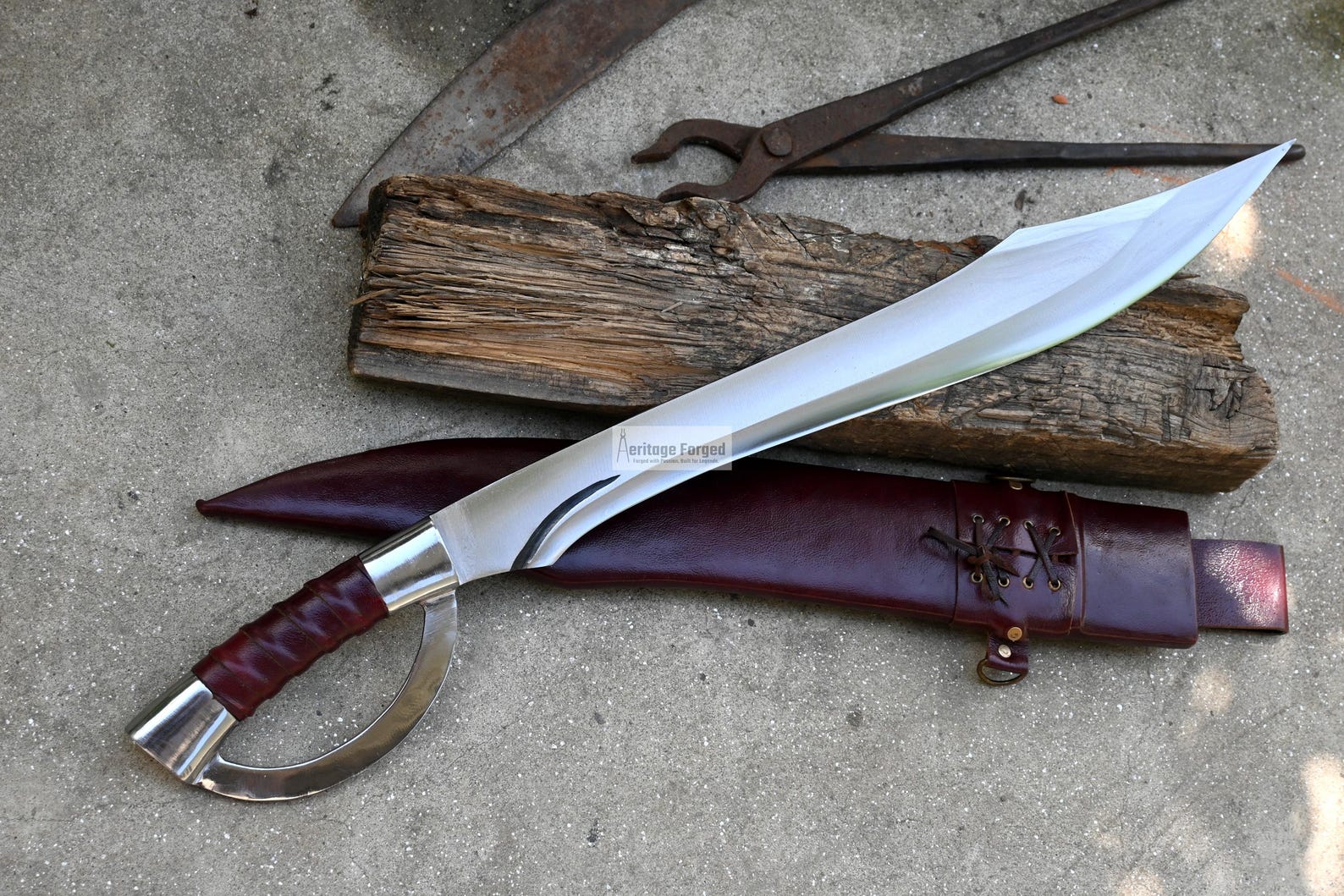 SCIMITAR SWORD/18 Inches Long Blade Hand Forged Sword/leaf Spring of ...