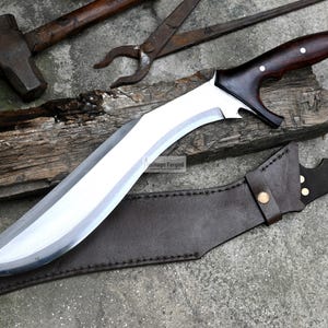 KUKRI MACHETE / Large Jungle Machete/ 16 Inches Long Blade Heavy Duties ...