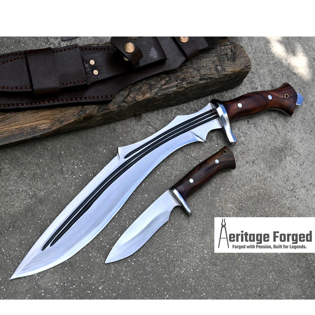 KUKRI MACHETE / Large Jungle Machete/ 15 Inches Long Blade Heavy Duties ...