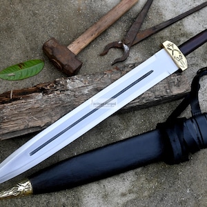 GLADIUS SWORD /20 Inches Long Blade Hand Forged Sword/ Gladius Machete ...