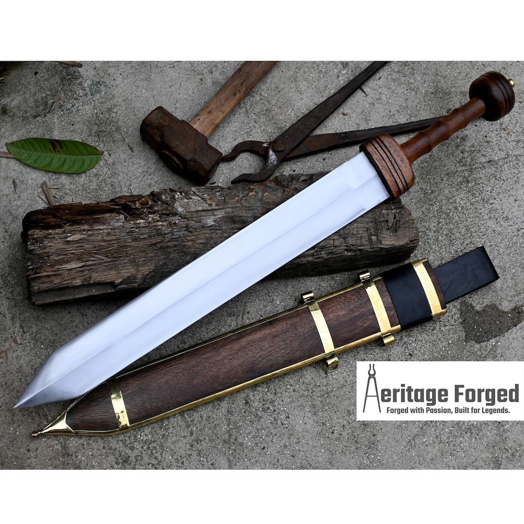 GLADIUS SWORD /18 Inches Long Blade Hand Forged Sword/ GLADIUS Machete ...