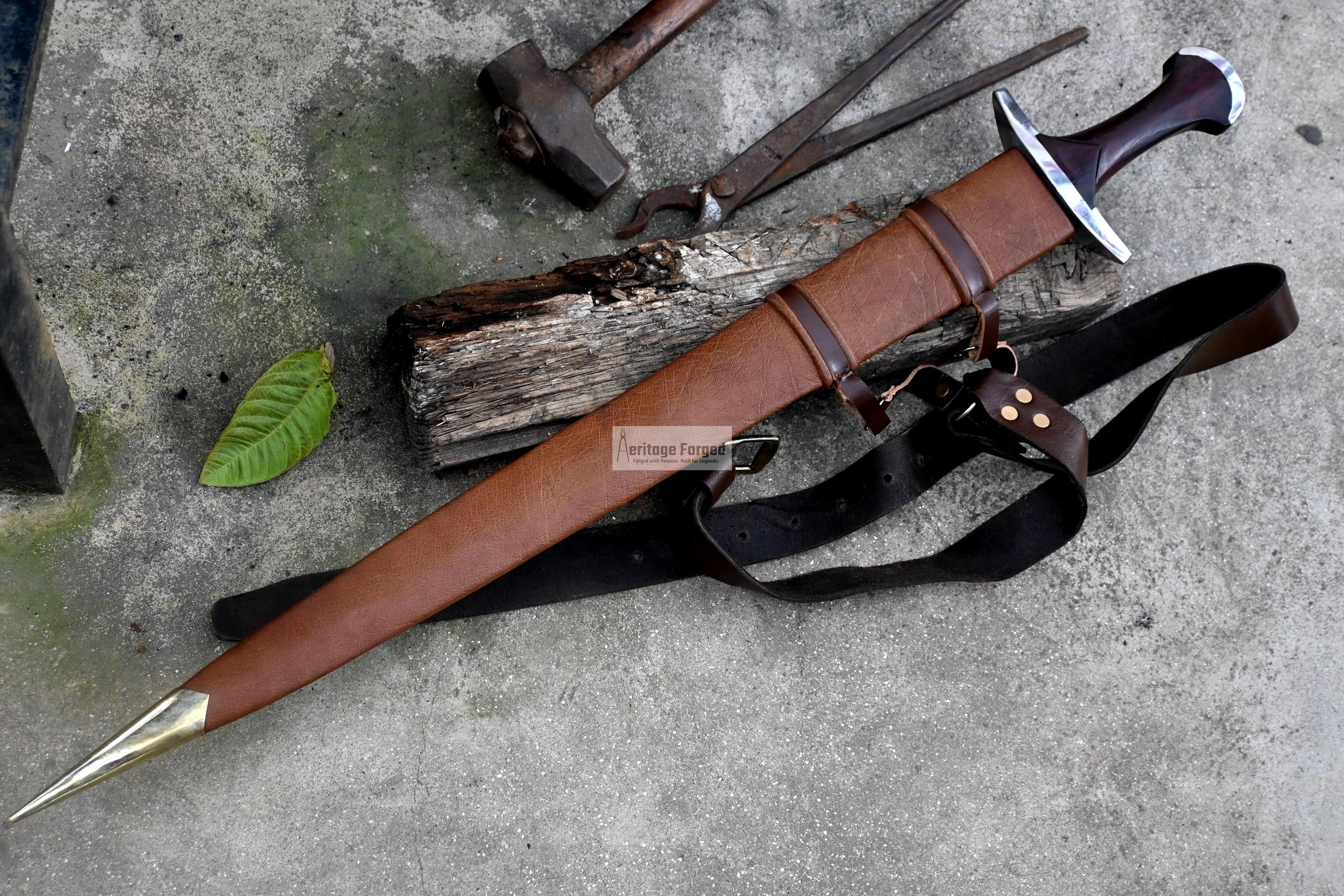GERMAN DEGEN SWORD/24 Inches Long Blade Hand Forged Sword/leaf Spring ...