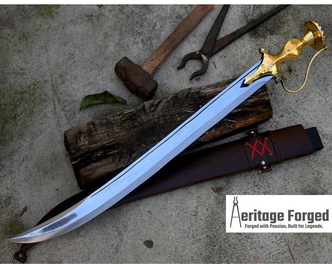TALWAR SWORD/24 Inches Long Blade Hand Forged Sword/leaf Spring of ...