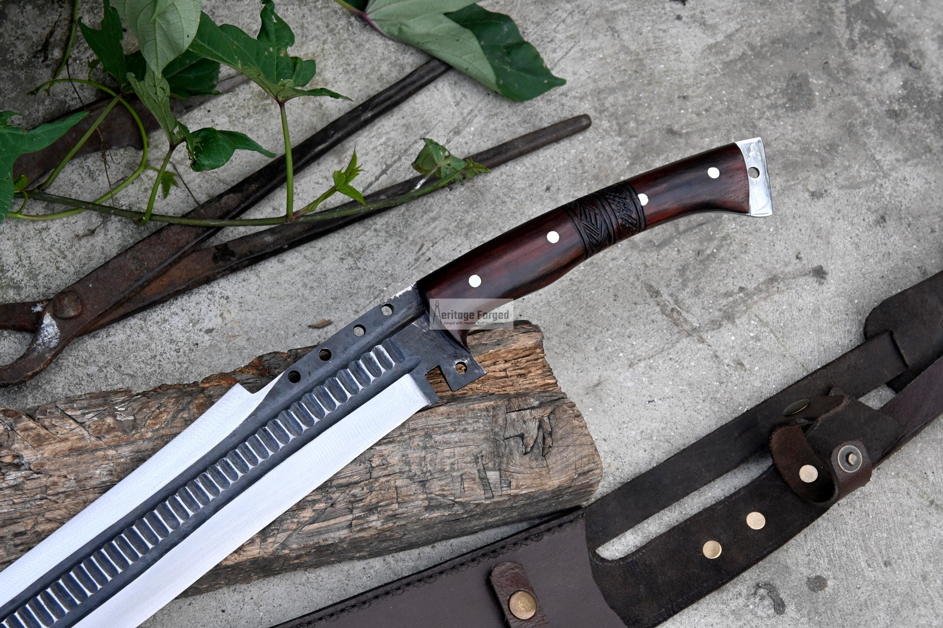 JUNGLE MACHETE / Large Jungle Clever/19 Inches Long Blade Heavy Duties ...