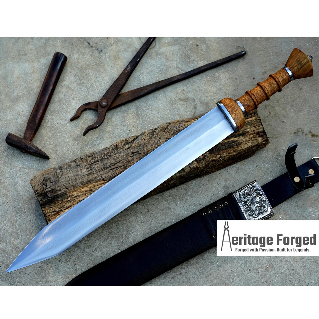 GLADIUS SWORD /18 Inches Long Blade Hand Forged Sword/ Gladius Machete ...