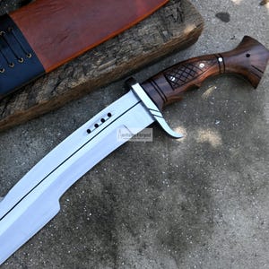 SPARTAN MACHETE /18 Inches Long Blade Hand Forged Sword/leaf Spring of ...