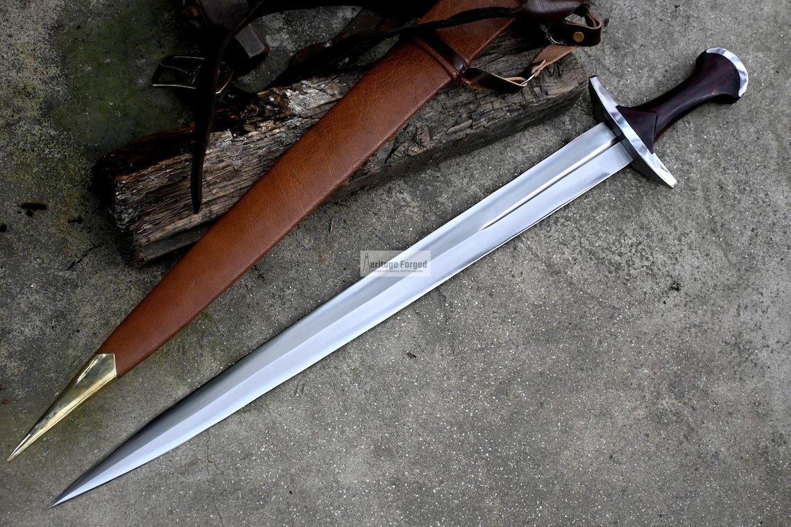 GERMAN DEGEN SWORD/24 Inches Long Blade Hand Forged Sword/leaf Spring ...