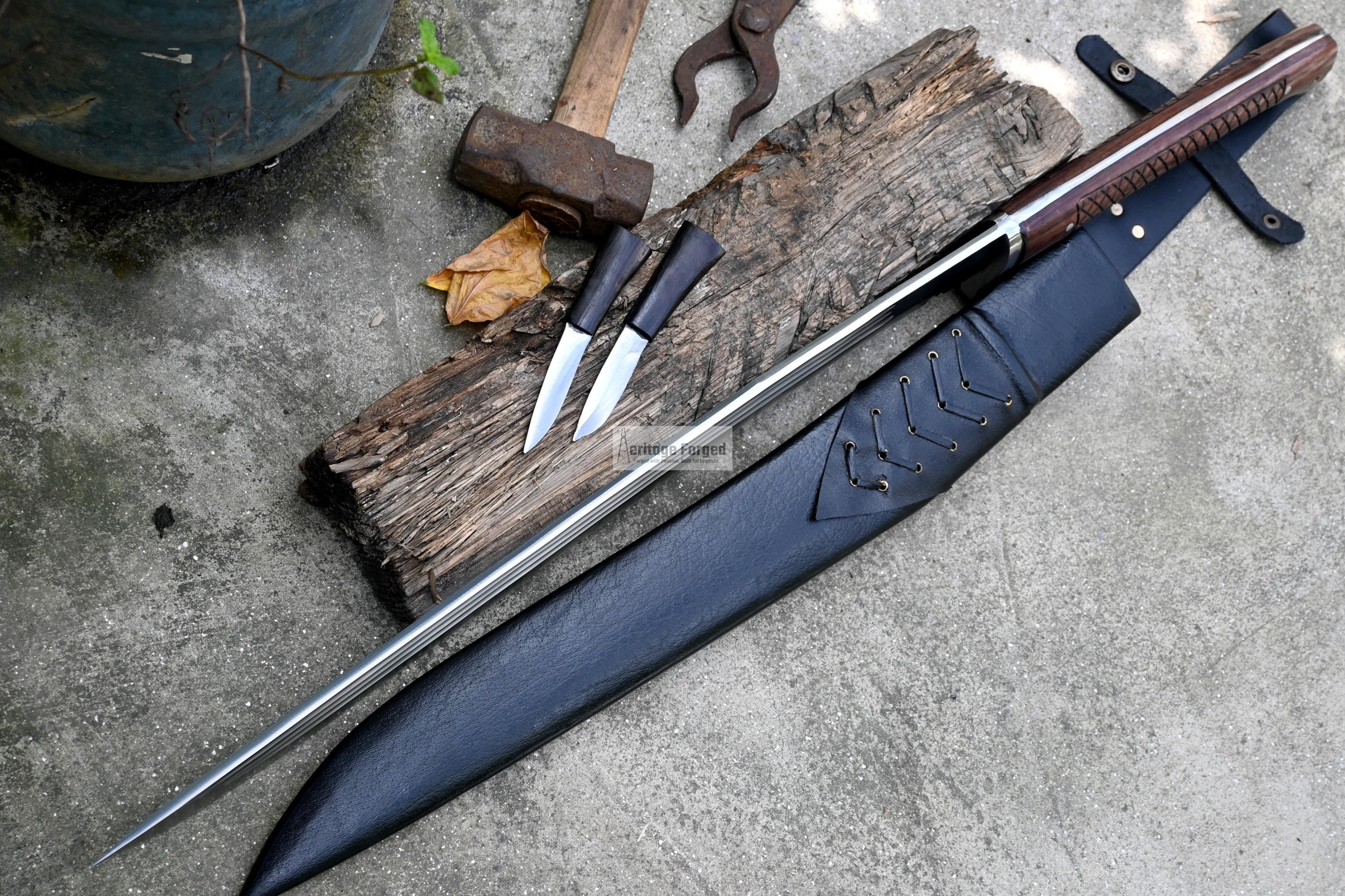 KHUKURI SWORD/ Large Kukri Machete/ 21 Inches Long Blade Heavy Machete ...