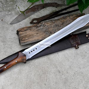 GLADIUS SWORD /21 Inches Long Blade Hand Forged Sword/ Gladius Machete ...