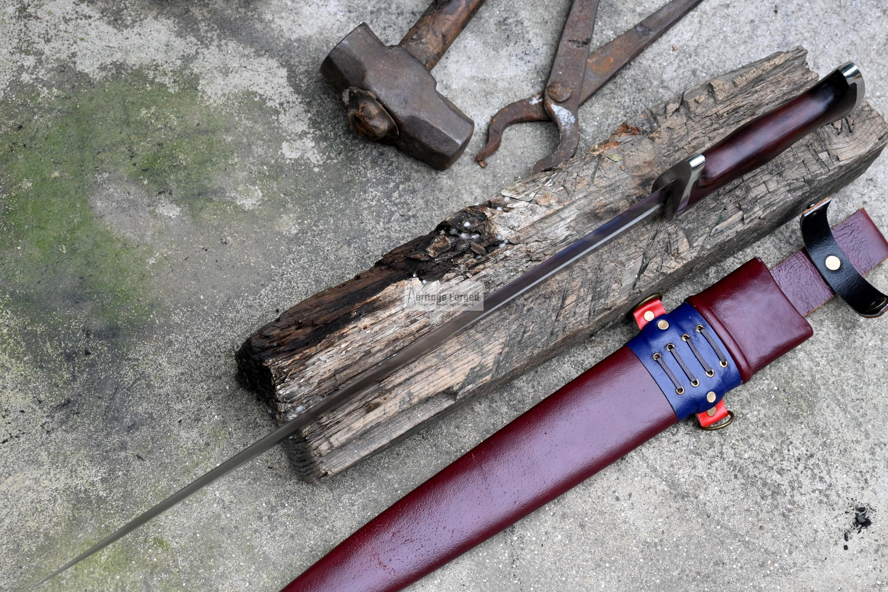 SWISS DEGEN SWORD /17 Inches Long Blade Hand Forged Sword/leaf Spring ...