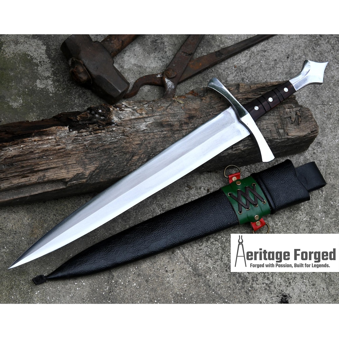 VIKING DAGGER/14 Inches Long Blade Hand Forged Dagger/leaf Spring of ...