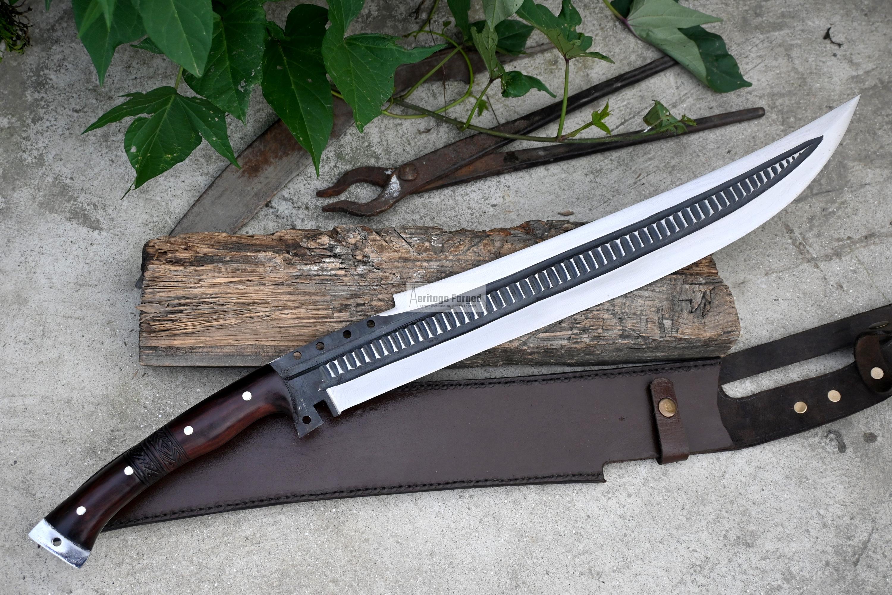 JUNGLE MACHETE / Large Jungle Clever/19 Inches Long Blade Heavy Duties ...