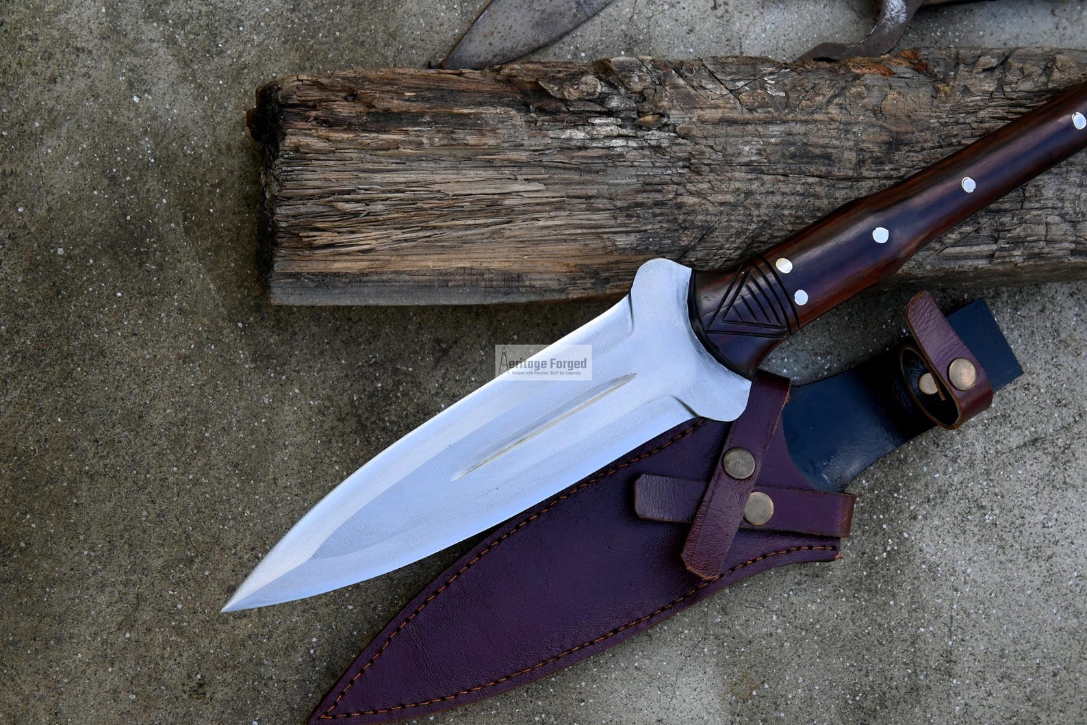 HUNTING SPEAR / Hand Forged Spear /9 Inches Long Blade Spear/ Throwing ...
