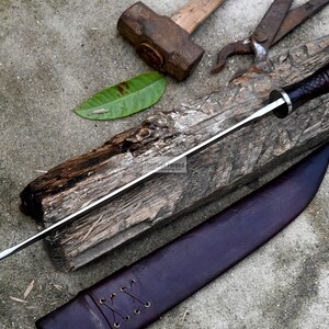 HUNTING KNIFE / 15 Inches Long Blade Hunting Knife / Hand Forged Knife ...