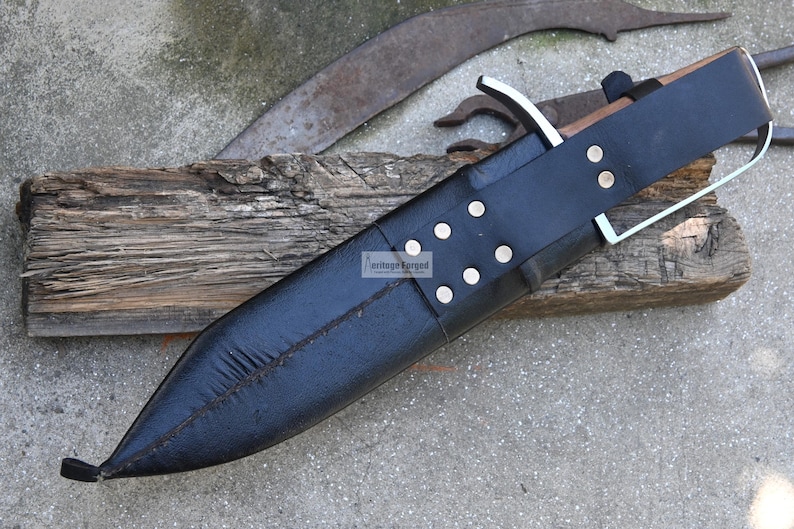 BOWIE KNIFE / 12 Inches Long Blade / Hand Forged Bowie Knife / Made ...