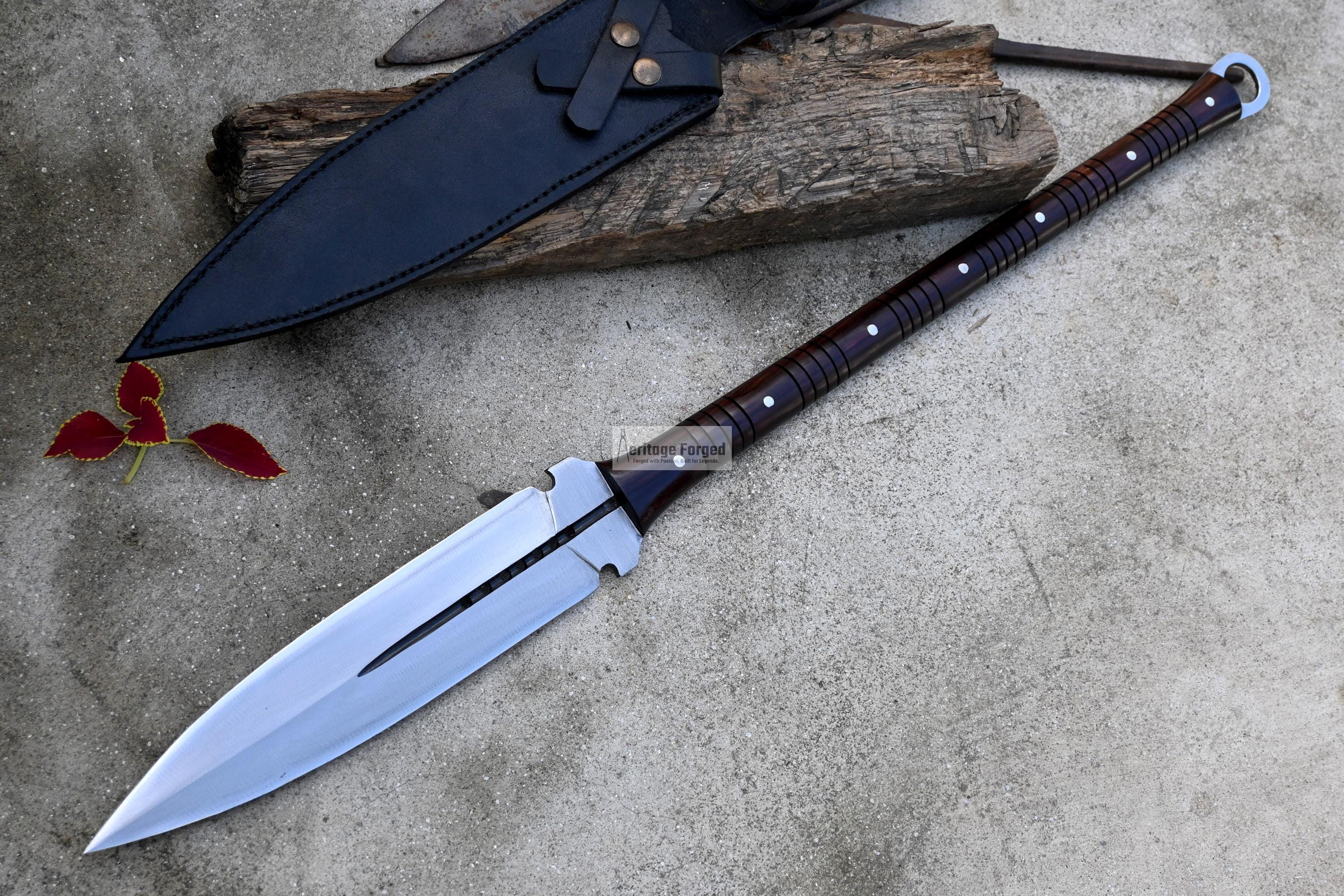 HUNTING SPEAR / Hand Forged Spear /12 Inches Long Blade Spear ...