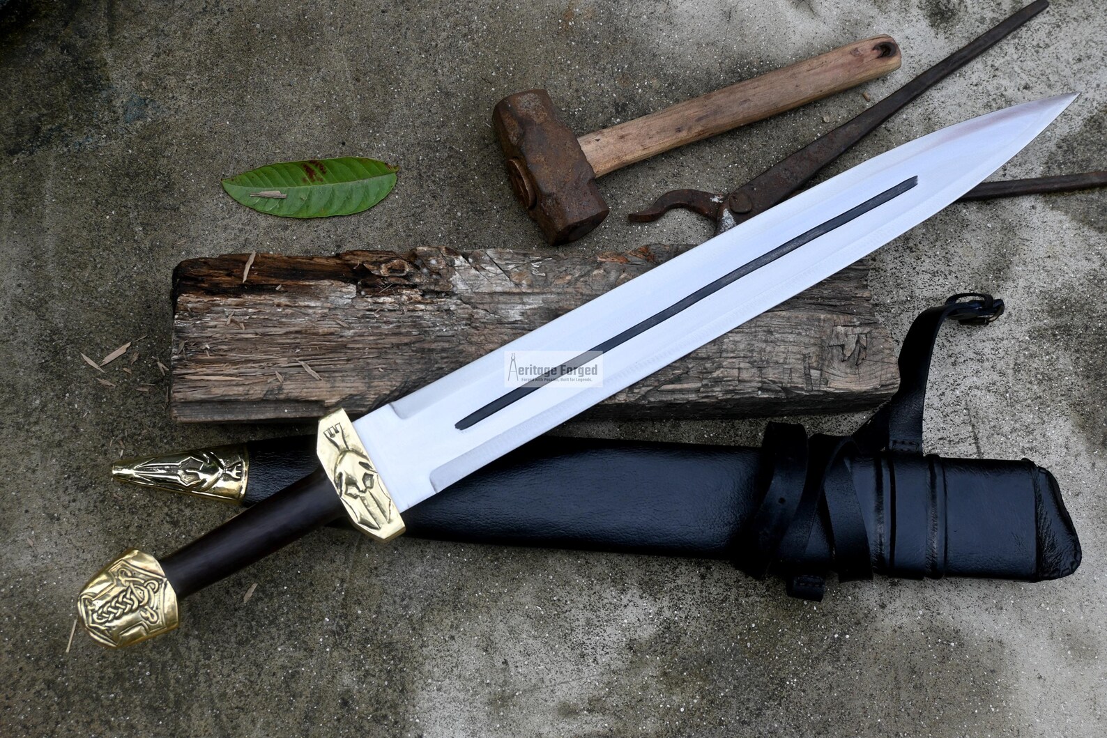 GLADIUS SWORD /20 Inches Long Blade Hand Forged Sword/ Gladius Machete ...