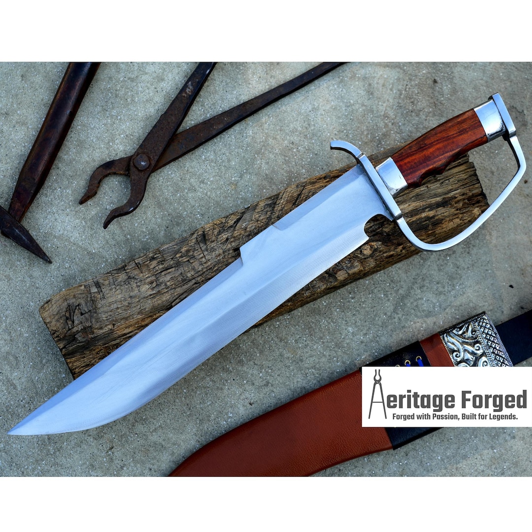 PREDATOR BOWIE / 16 Inches Long Blade Bowie Knife / Hand Forged Knife ...