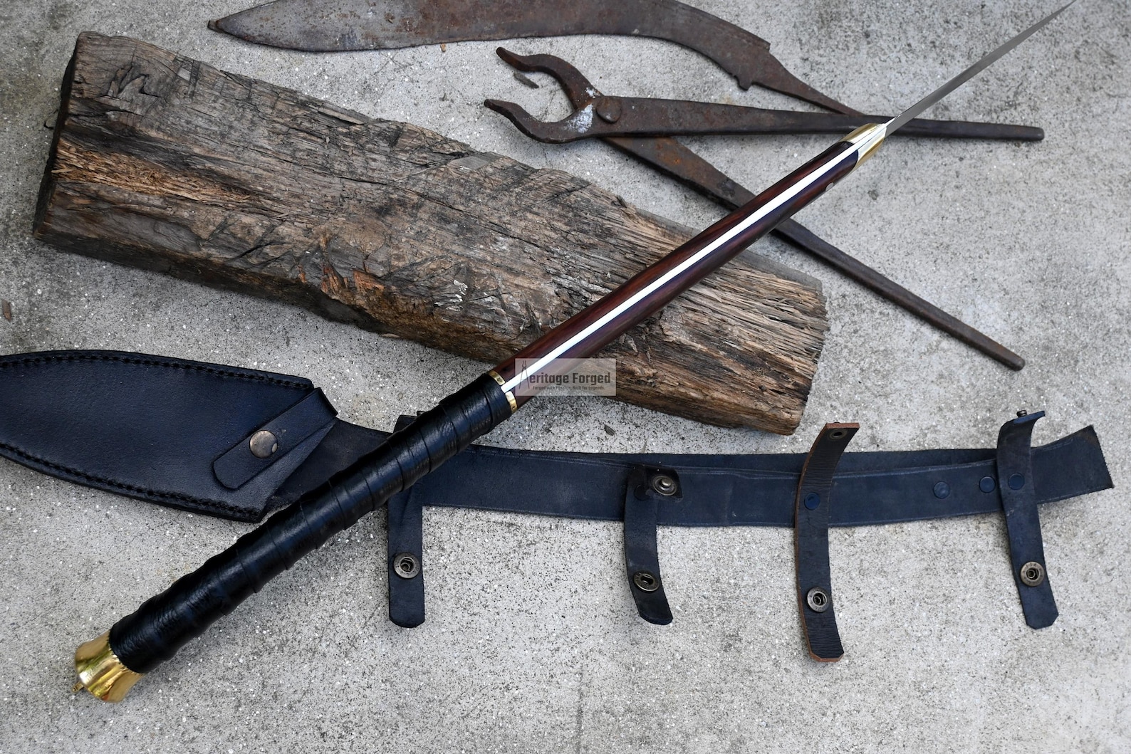 LEAF SPEAR / Hand Forged Spear /8 Inches Long Blade Spear/ Collectible ...