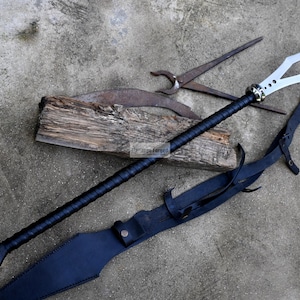 VIKING SPEAR / Hand Forged Spear /15inches Long Blade Spear/ Throwing ...
