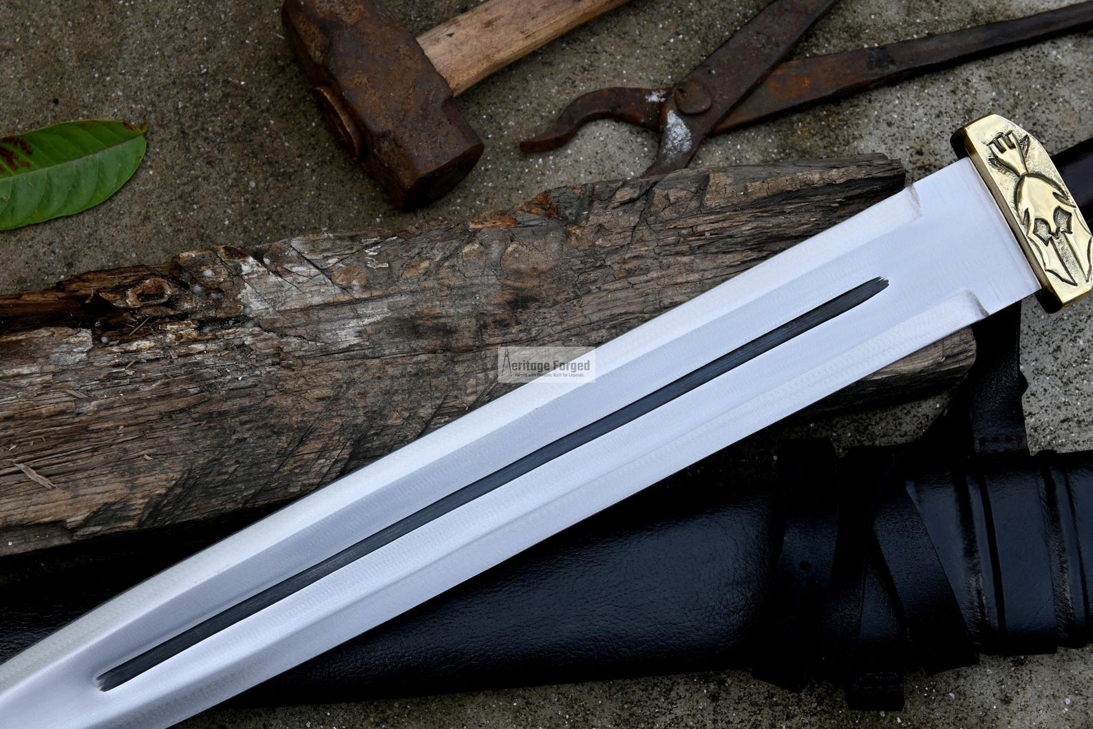 GLADIUS SWORD /20 Inches Long Blade Hand Forged Sword/ Gladius Machete ...