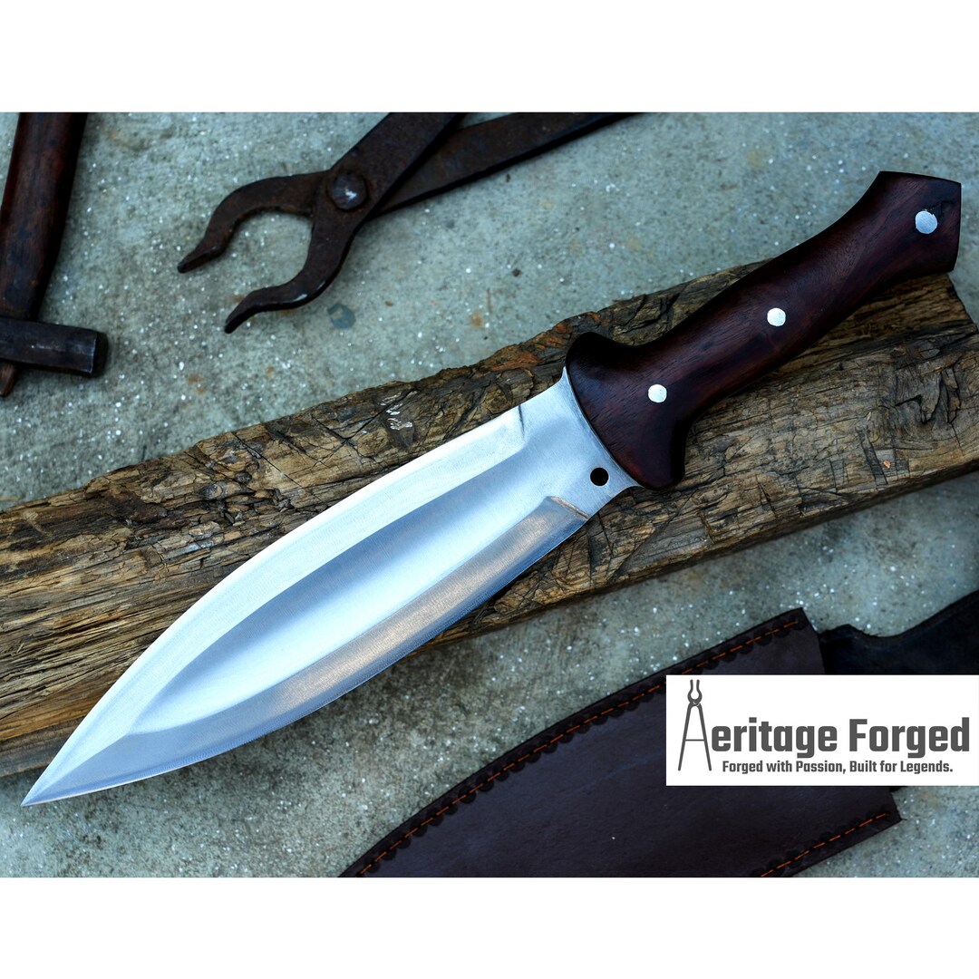 SMATCHET DAGGER/10 Inches Long Blade Hand Forged Dagger/leaf Spring of ...