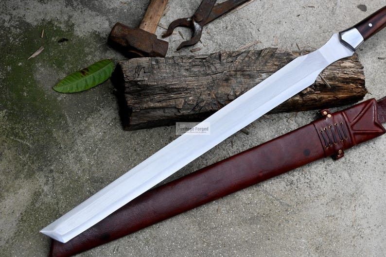TANTO MACHETE / Large Jungle Machete/23 Inches Long Blade Heavy Duties ...
