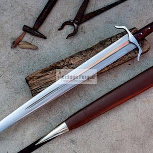 V VIKING SWORD/24 Inches Long Blade Hand Forged Sword/leaf Spring of ...
