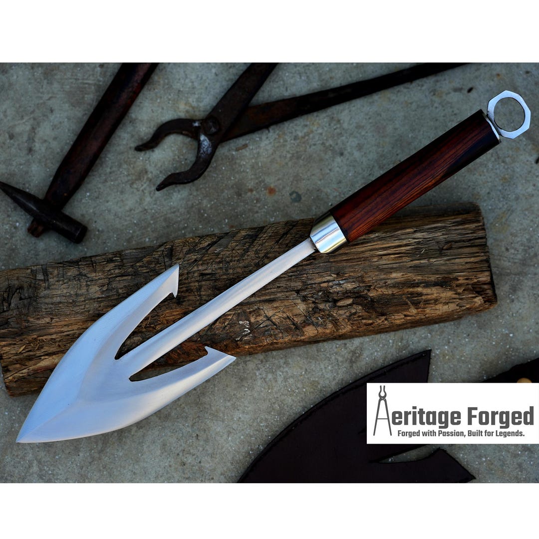 FORGED ANCHOR / Hand Forged Spear /9 Inches Long Blade Harpoon ...