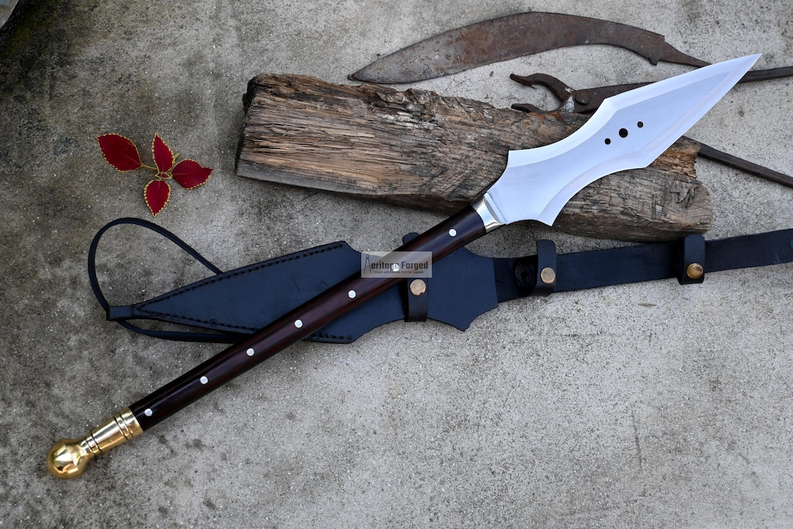 ACHILLES SPEAR / Hand Forged Spear /12 Inches Long Blade Spear/ Greek ...