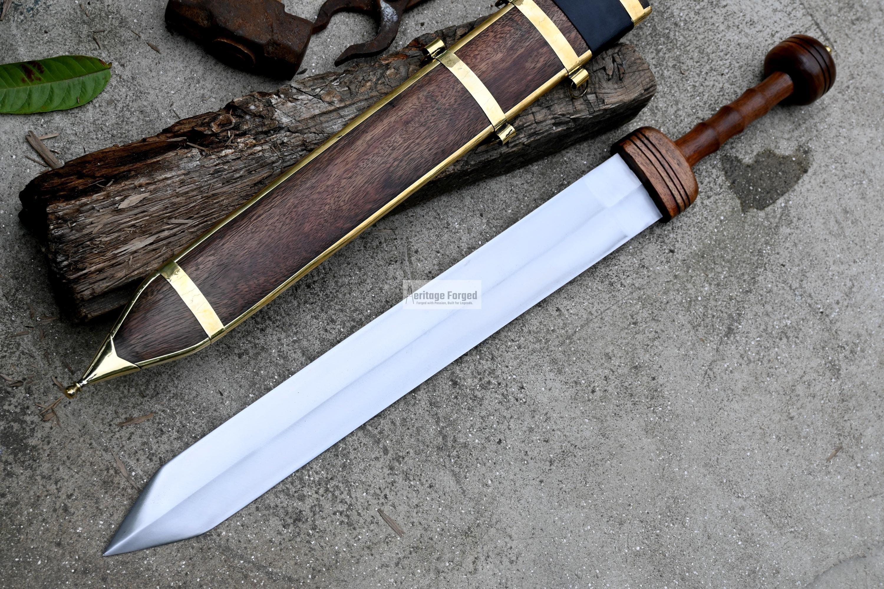 GLADIUS SWORD /18 Inches Long Blade Hand Forged Sword/ GLADIUS Machete ...