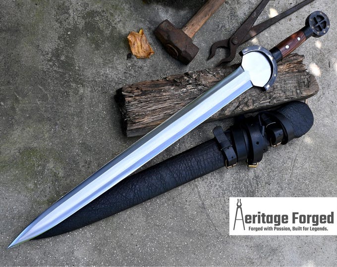 28 Inches Blade Large Xiphos Sword-greek Xiphos-hand Forged Xiphos ...