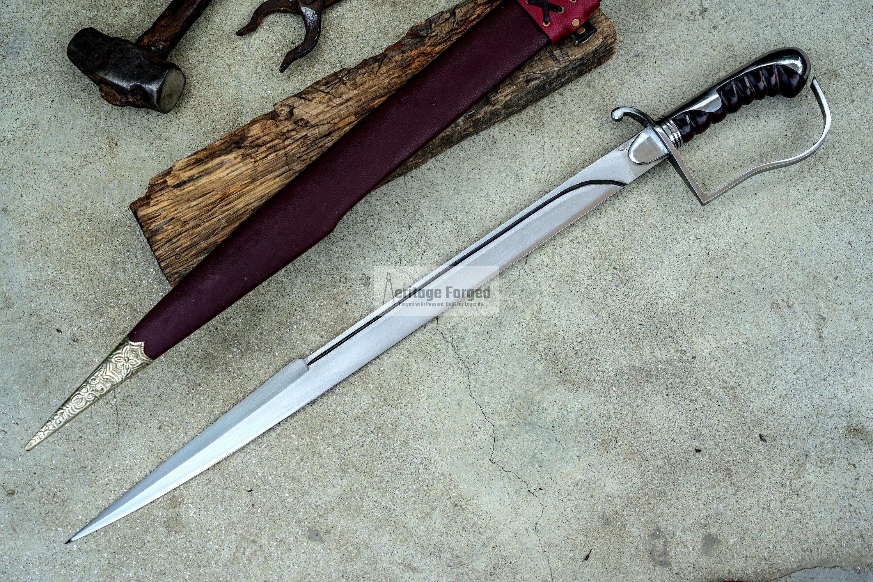 CUSTOM SABRE/24 Inches Long Blade Hand Forged Sword/leaf Spring of ...